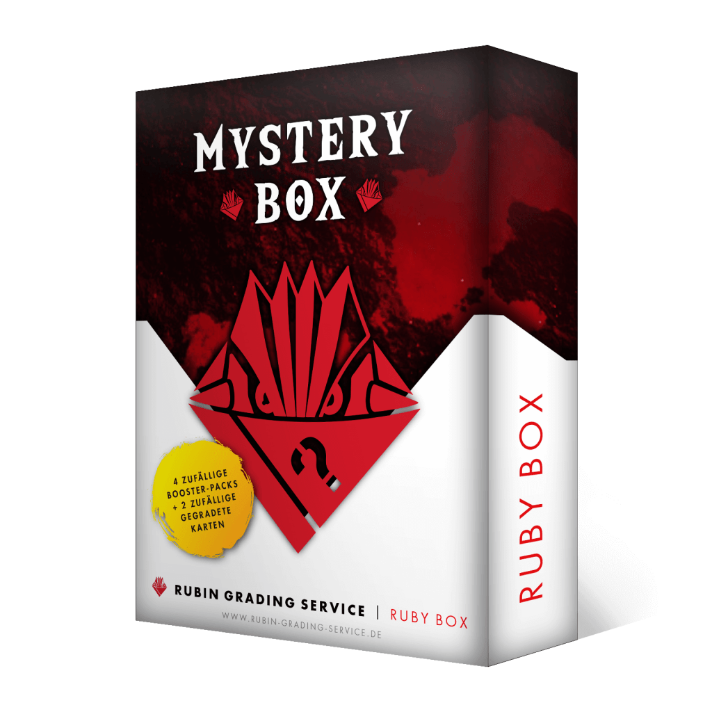 Mystery Box "Ruby Box" | 4 Booster & 2 gegradete Karten